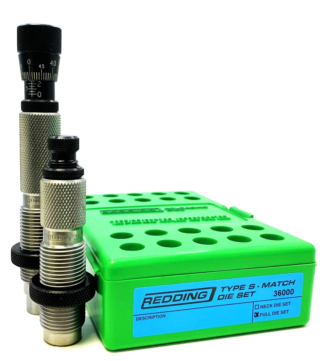 Type S-Match Bushing Full Die Set | Redding Reloading Equipment